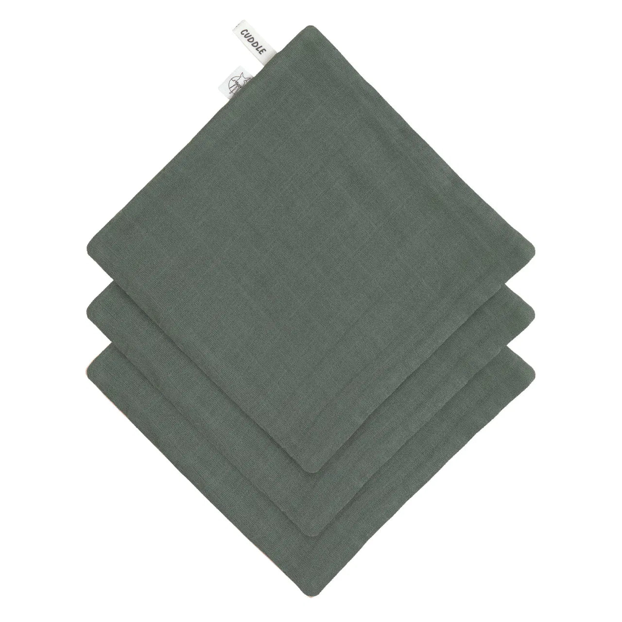 wasdoek tetra/terry, 3-pack, petrol green - LÄSSIG – JO+LIZ